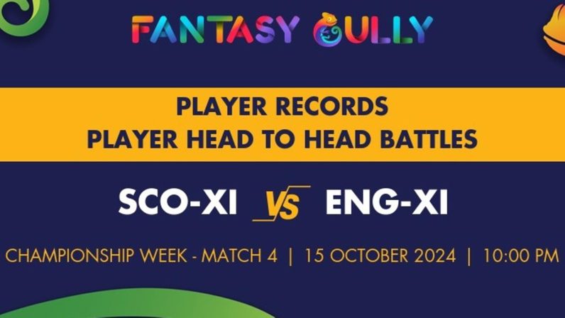 SCO-XI vs ENG-XI player battle, player records and player head to head ...