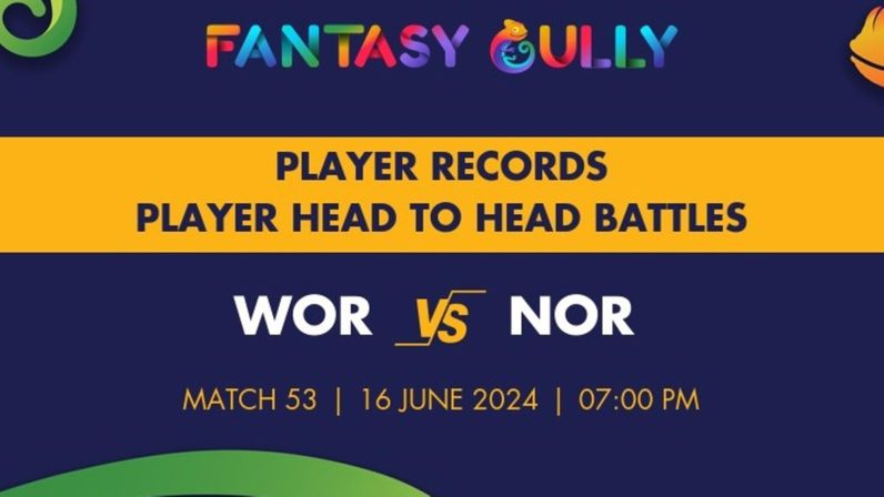 WOR vs NOR player battle, player records and player head to head ...
