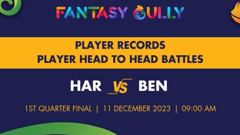 HAR vs BEN player battle, player records and player head to head ...