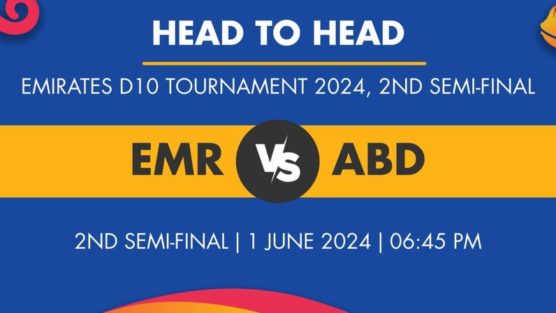EMR vs ABD Player Stats for 2nd Semi-Final, EMR vs ABD Prediction Who ...