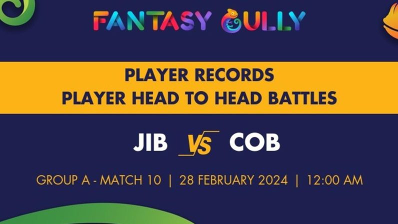 JIB vs COB player battle, player records and player head to head ...